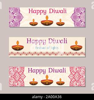 Website header or banner design with diwali festival background Stock ...