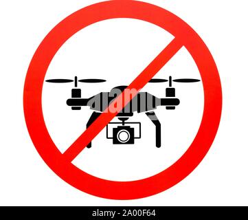 Sign Drones Prohibited Stock Photo - Alamy
