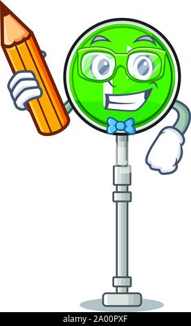 Geek miniature turn right on cartoon table Stock Vector Image & Art - Alamy