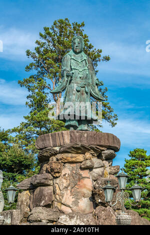 Statue of prince yamato takeru in Kenroku-en garden, Ishikawa ...