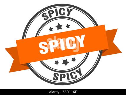 spicy isolated seal. spicy orange label. spicy Stock Vector Image & Art ...