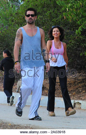 Claudine Farrell and Colin Farrell Colin Farrell dressed casually in ...