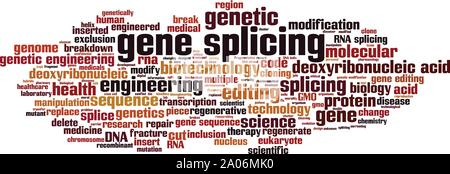 Gene editing word cloud concept. Collage made of words about gene ...