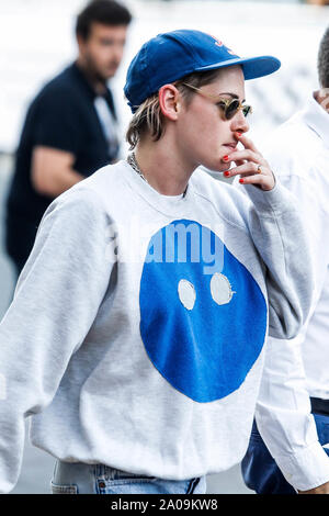 Kristen Stewart arrives at the Hotel Maria Cristina during the 67th San ...