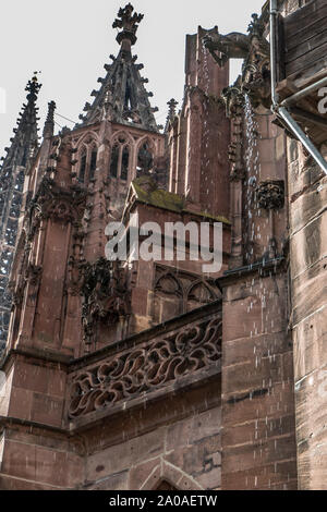 gargoyles on Freiburg Cathedral, Freiburg, Baden-Wurttemberg, Germany ...