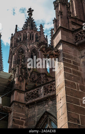 Gargoyles on Freiburg Cathedral, Freiburg, Baden-Wurttemberg, Germany ...