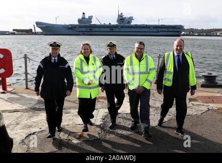 Rear Admiral Martin Connell at Roysth Dockyard in Fife, ahead of the ...