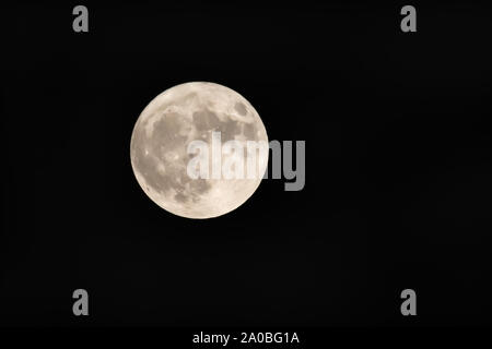 Full Harvest Moon - September 13th, 2019 Stock Photo - Alamy