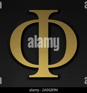 Phi greek letter, Phi symbol vector illustration Stock Vector Art ...