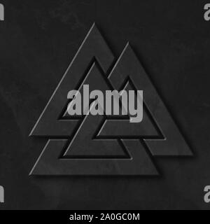 Valknut 3 (white Stock Photo - Alamy