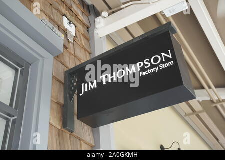 Jim Thompson store in a mall. Iconsiam mall, Bangkok Thailand Stock ...