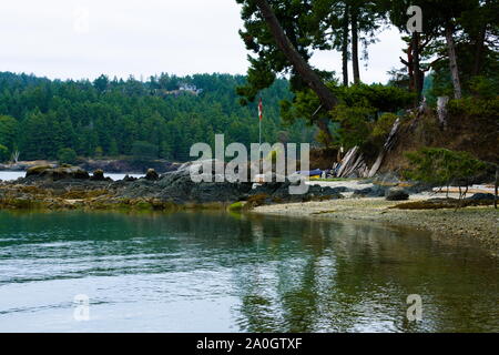Starvation Bay in Trincomali, North Pender Island, British Columbia ...