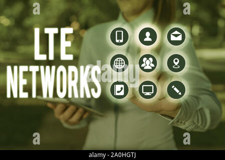 Conceptual hand writing showing Lte Networks. Concept meaning Fastest ...