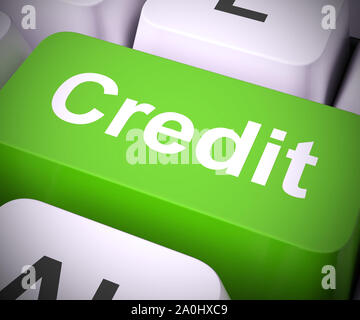 Credit line concept icon referring to bank loans or borrowed money ...