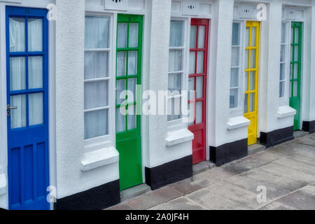 Colorful doors in St Ives. Cornwall, England Stock Photo - Alamy