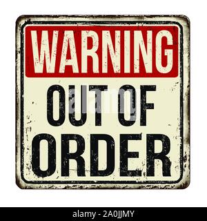 Do not use, out of order, warning sign, vector illustration Stock ...