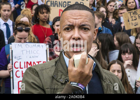 Clive Lewis at Norwich climate change strike Sep 20 2019 Stock Photo ...