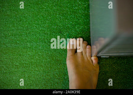 Male foot tripping with steel drawers and pain full. High resolution ...