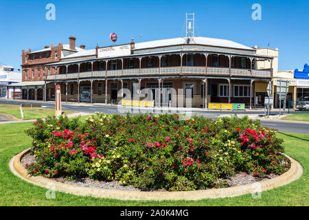 Nhill, Victoria, Australia - March 3, 2017. War memorial in downtown ...