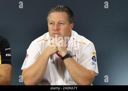 20th September 2019; The Marina Bay Circuit, Marina Bay, Singapore ...