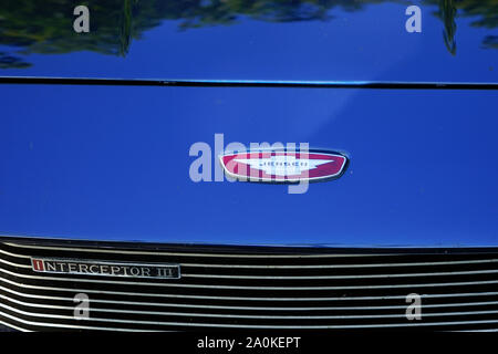 Jensen Interceptor Badge Stock Photo - Alamy