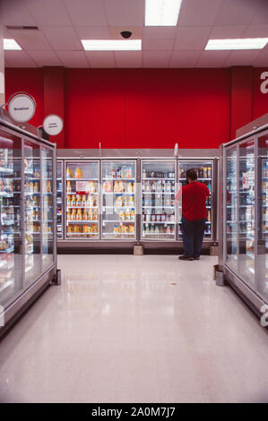 Grocery Store Cold Aisle Stock Photo - Alamy