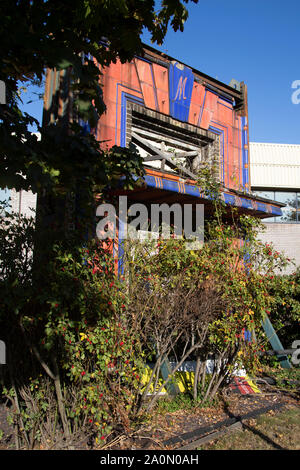 The Minimax gateway, all that remains of the Minimax factory at the ...
