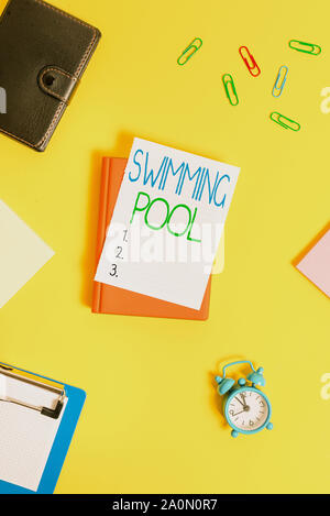 Handwriting text Swimming Pool, Conceptual photo Structure designed to ...