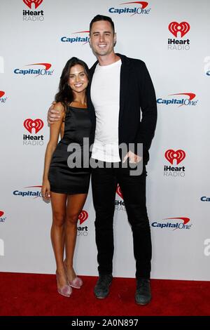 Jessica Clarke and Ben Higgins at the 2019 iHeartRadio Music Festival ...