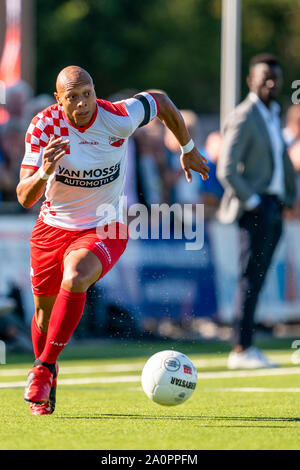 WERKENDAM, Netherlands. 21st Sep, 2019. football, Dutch tweede divisie ...
