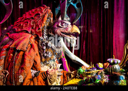 Skeksis puppet at the The Dark Crystal: Age of Resistance Exhibition at ...