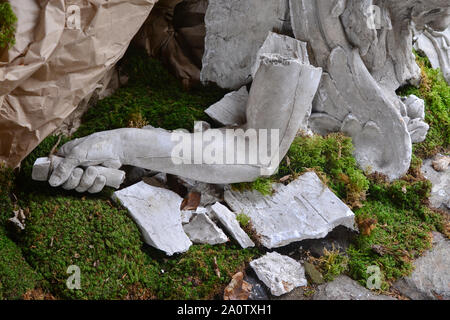 stone statue detail of human hand Stock Photo - Alamy