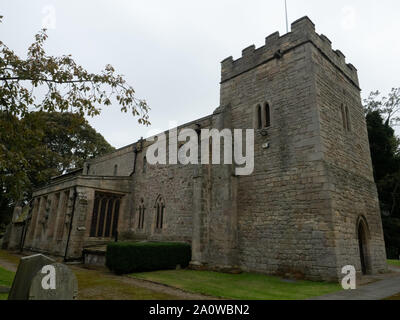 St Peter's Church, Bywell, one of twin churches close to each other ...