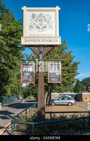 Danson Stables Pub, Danson Park, Bexleyheath, London, England Stock ...