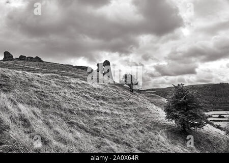 Dryslwyn Castle in the Tywi Valley Carmarthenshire West Wales Stock ...