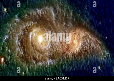 Abstract fractal background Infinite universe computer generated image ...