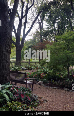 Waterfall in Springfield Botanical Gardens, MO Stock Photo - Alamy