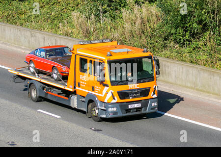 An RAC breakdown assistance van on a call out Stock Photo: 4655132 - Alamy