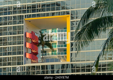 Miami, Florida (USA). Atlantis Apartment House, 2025 Brickell Avenue ...