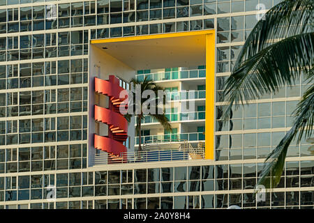 Miami, Florida (USA). Atlantis Apartment House, 2025 Brickell Avenue ...