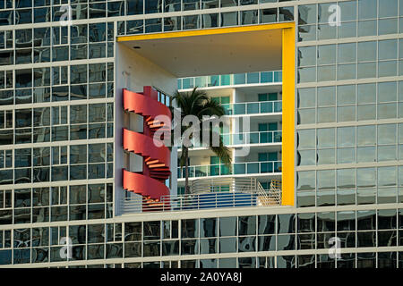 USA, Florida, Miami. The Atlantis Condominium, designed by ...