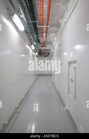 Crew area corridor on a cruise ship Stock Photo - Alamy
