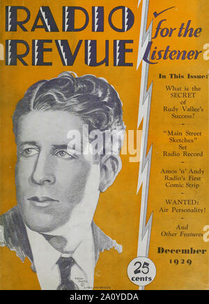 Rudy Vallee, an American singer, actor, and bandleader, featured in ...