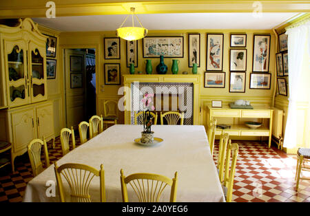 Inside the home of French impressionist painter Claude Monet's yellow ...