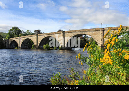 Thomas Telford's Bridge across the River Tay at Dunkeld, Perthshire ...