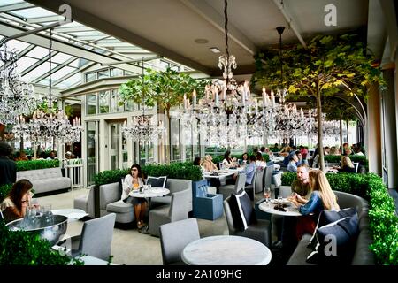 New York City flagship Restoration Hardware rooftop restaurant, NYC ...