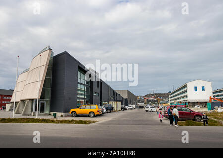Commercial buildings in the center of Nuuk, Greenland Stock Photo - Alamy