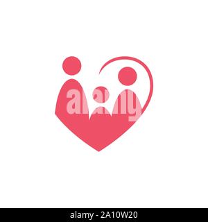 Heart vector symbol. Love heart logo design concept template Stock ...