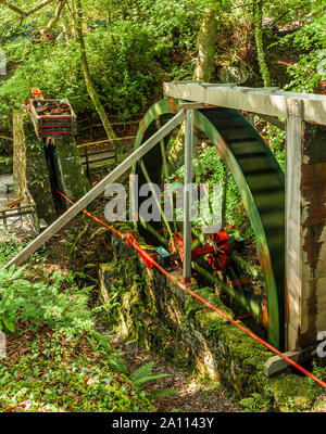 Water wheel,Wheal Martyn China Clay Museum, St Austell Cornwall ,United ...
