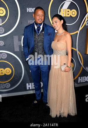 Terrence Howard and Miranda Pak at the HBO Primetime Emmy Awards After ...